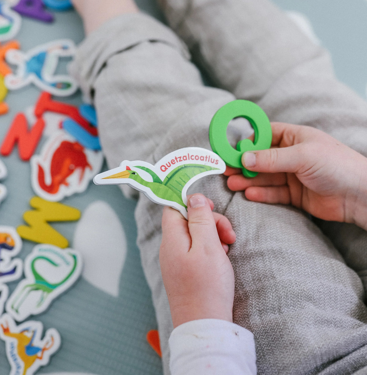 Magnetic Dinosaurs and Letters – Rosalyn + Rae