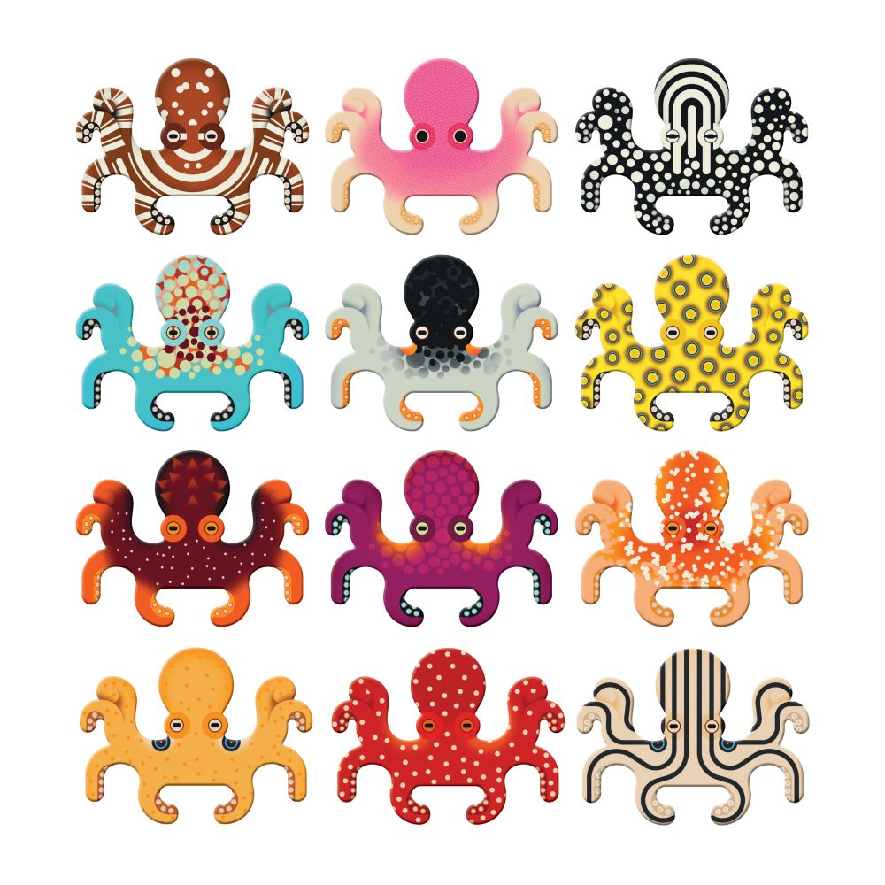 Shaped Memory Match Game | Octopus – Rosalyn + Rae