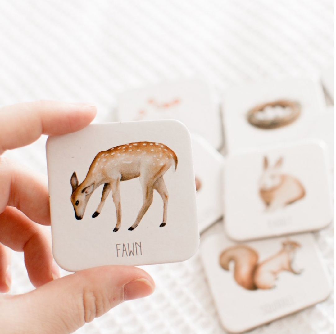 Woodland Memory Card Game – Rosalyn + Rae