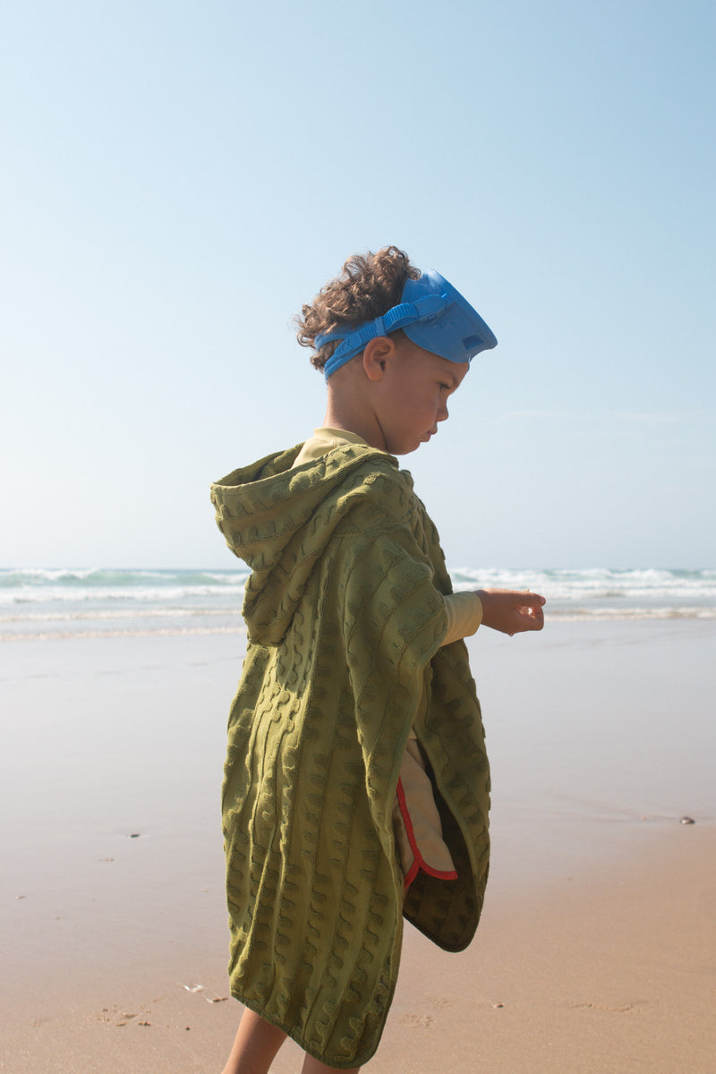 Terry Towelling Flow Poncho | Leaf – Rosalyn + Rae