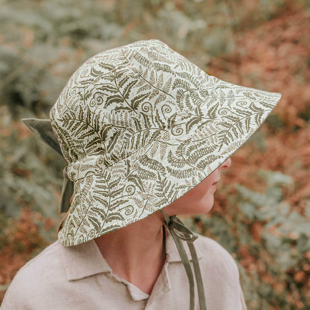'Explorer' Reversible Classic Bucket Hat | Fern/Moss – Rosalyn + Rae