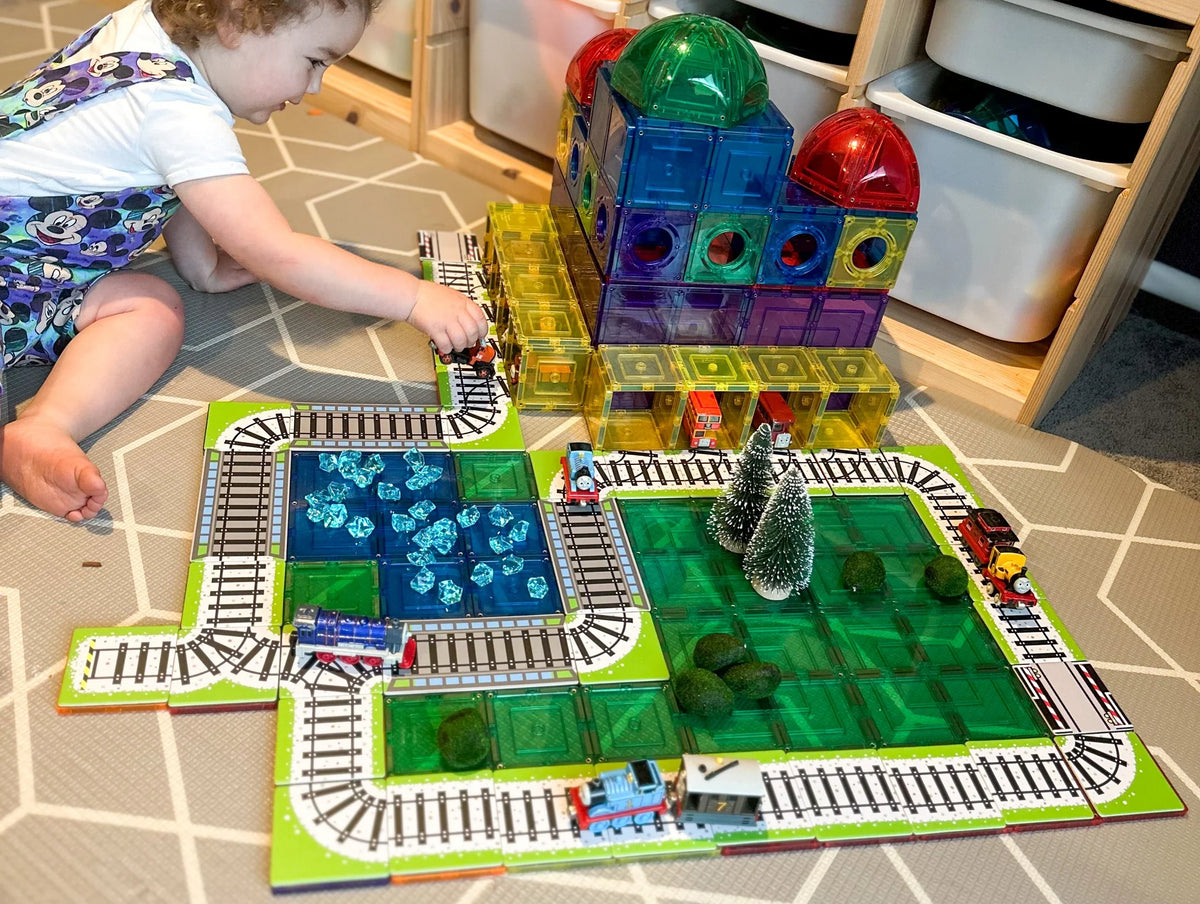 Train Tracks | Magnetic Tile Toppers – Rosalyn + Rae